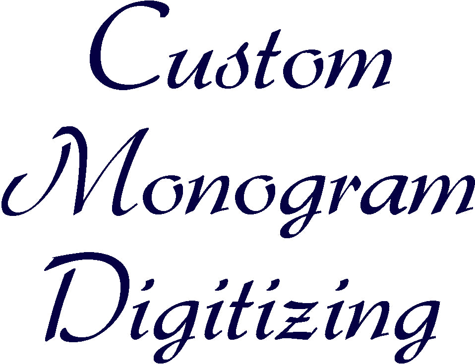 Custom Monogram / Logo Digitizing – JuliaEmbroidery